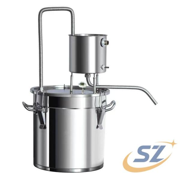 蒸留器 酒 蒸留水器 精油 芳香 ホーム蒸留器 家庭用 ワイン造りセット ステンレス鋼製 発酵タンク (20L)