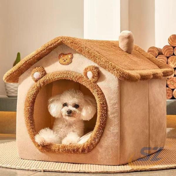 犬 猫 ペットハウス 犬ハウス ペットベッド 犬用 ハウス ペットハウス 春 秋 冬 分解して洗えます 小型犬 犬小屋 室内用 おしゃれ商品情報素材 本体表面：ポリエステル底面：ポリプロピレン芯材：ウレタンフォーム詰めもの：ポリエステルわた...