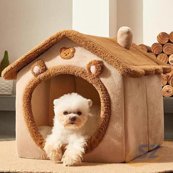 犬 猫 ペットハウス 犬ハウス ペットベッド 犬用 ハウス ペットハウス 春 秋 冬 分解して洗えます 小型犬 犬小屋 室内用 おしゃれ商品情報素材 本体表面：ポリエステル底面：ポリプロピレン芯材：ウレタンフォーム詰めもの：ポリエステルわた...
