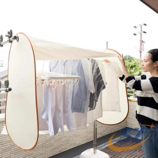 雨・花粉・紫外線対策に。専用カバー付き 洗濯物保護カバーです。洗濯物を外に干すと花粉や埃、突然の雨が心配。意外と多い、外干しトラブルに。洗濯物を包み込むようにガードができます。下着類の目隠しにも。使わない時はスリムに折りたたみが可能です。物...