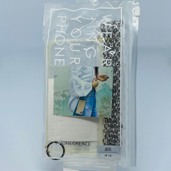 型番  PN21589i13SVカラー シルバーJANコード 4570047555895本体サイズ 約H15.1×W7.6×D1.2cm本体重量  約90g材質  ケース本体：ポリカーボネート、TPU、真鍮チャーム：亜鉛チェーン：アルミニウ...