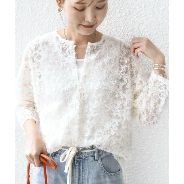 【発売日：2026年02月17日】【カテゴリ】レディース > トップス > シャツ・ブラウス【カラー】オフホワイト/ブラック【サイズ】ONESIZE【実寸(cm)】ONE SIZE:着丈63 肩幅52 身幅55 そで丈49【素材...