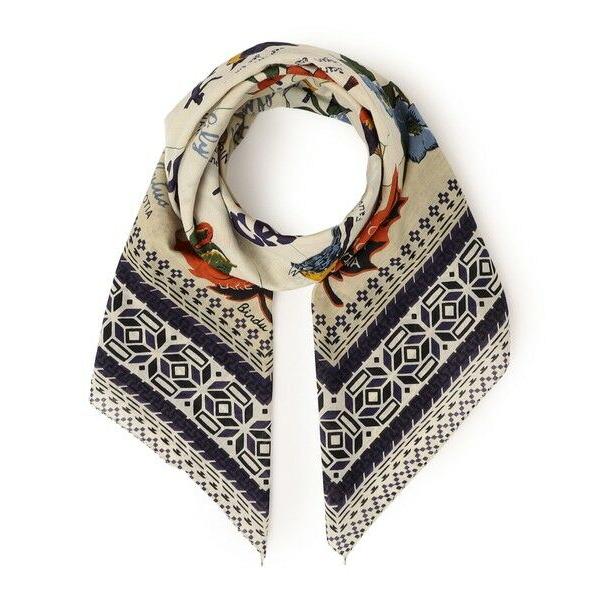 【発売日：2025年04月22日】【カテゴリ】レディース > 服飾雑貨 > バンダナ・スカーフ【カラー】ナチュラル/ベージュ/ライトグリーン/ブルー/ネイビー【サイズ】ONESIZE【実寸(cm)】ONE SIZE:大きさ105...