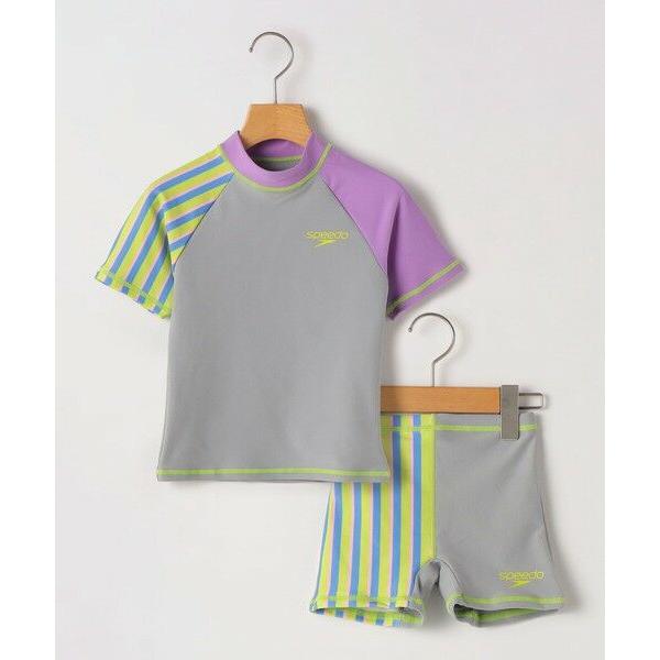 【発売日：2026年03月26日】【カテゴリ】キッズ > 水着・浴衣 > 水着・スイムグッズ【カラー】シルバーグレー/ブルー系【サイズ】110/120/130【実寸(cm)】110:着丈38.7 身幅28.2 ゆき29.3 ウエ...