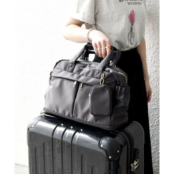 【発売日：2026年03月05日】【カテゴリ】レディース > バッグ > ボストンバッグ【カラー】チャコールグレー/ブラック/ベージュ【サイズ】ONESIZE【実寸(cm)】ONE SIZE:幅36.5 高さ23~34 マチ13...