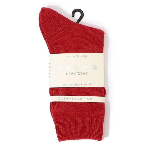 【発売日：2024年06月30日】【カテゴリ】レディース > 服飾雑貨 > ソックス【カラー】35レッド/59ダークグリーン【サイズ】F【実寸(cm)】F：高さ21【素材】ウール30％　レーヨン27％　ナイロン26％　カシミヤ1...