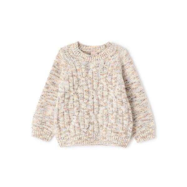 【発売日：2026年01月08日】★この商品はセール価格です★2,640円 → 1,584円(40%off)【カテゴリ】キッズ > トップス > ニット・セーター【カラー】ベ-ジュ/ブル-【サイズ】S/M/L【実寸(cm)】サイ...