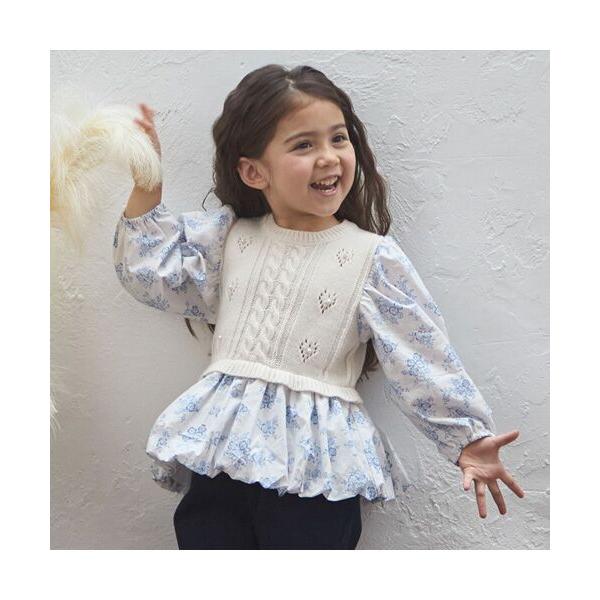 【発売日：2025年12月18日】★この商品はセール価格です★3,190円 → 1,595円(50%off)【カテゴリ】キッズ > ワンピース > チュニック【カラー】アイボリ-/クロ【サイズ】80/90/100/110/130...