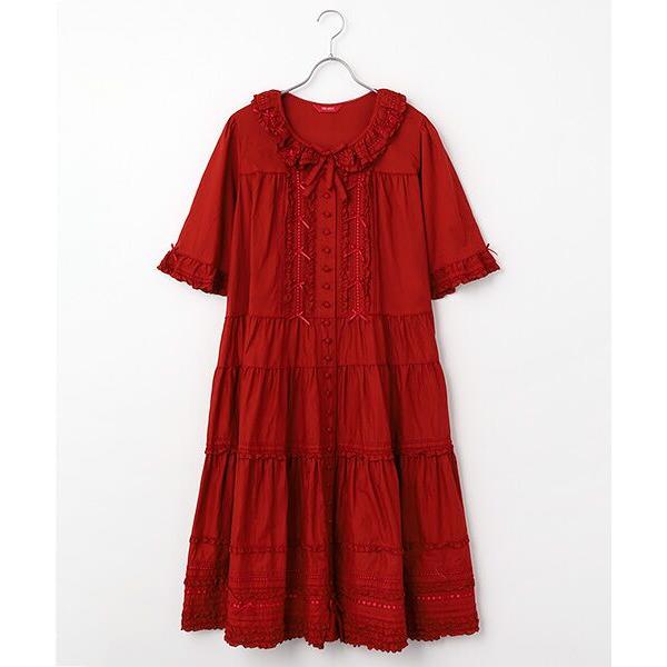 【発売日：2026年04月01日】【カテゴリ】レディース > ワンピース > ロング・マキシ丈ワン…【カラー】クロ/シロ/アカ/ピンク/ネイビー/ダンガリーコン【サイズ】F【実寸(cm)】 着丈 身幅 肩幅 袖丈F 112.0 ...