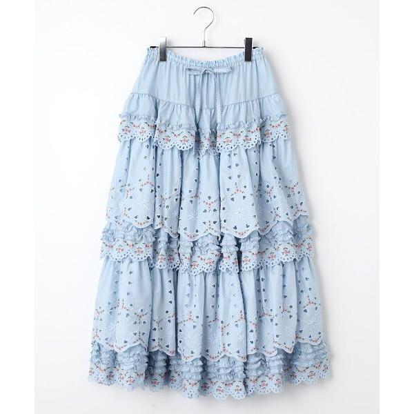 【発売日：2026年04月15日】【カテゴリ】レディース > スカート > ロング・マキシ丈スカ…【カラー】シロ/ブルー/イエロー/クロ【サイズ】F【実寸(cm)】 ウエスト(総ゴム) ヒップ 総丈F 62.0 116.0 87...