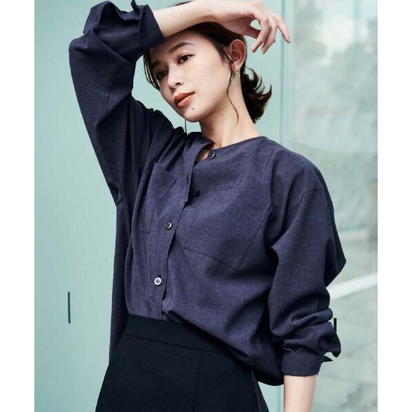 【発売日：2026年02月18日】★この商品はセール価格です★16,500円 → 8,250円(50%off)【カテゴリ】レディース > トップス > シャツ・ブラウス【カラー】チャコールグレー(014)/ブラック(019)/モ...