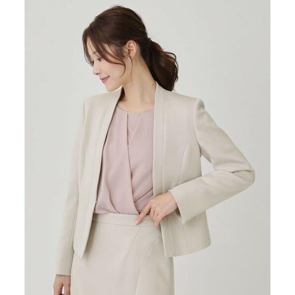 【発売日：2026年02月18日】★この商品はセール価格です★35,200円 → 17,600円(50%off)【カテゴリ】レディース > アウター > ノーカラージャケット【カラー】グレー(012)/ブラック(019)/ネイビ...