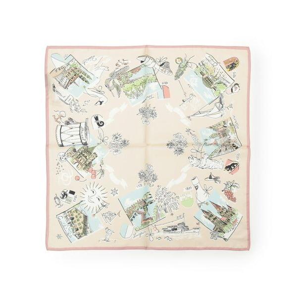 【発売日：2026年02月20日】【カテゴリ】レディース > 服飾雑貨 > バンダナ・スカーフ【カラー】グレージュ(350)/ライトグリーン(320)【サイズ】00(FREE)【実寸(cm)】●製品寸法:00(FREE):H53...