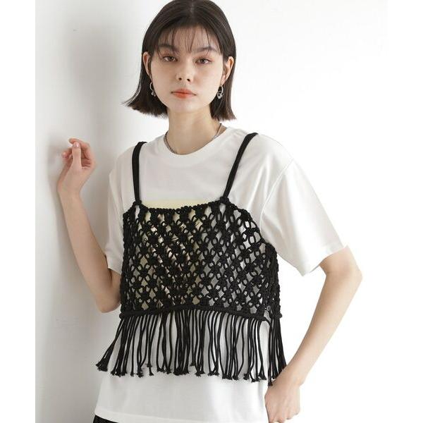 【発売日：2025年07月20日】★この商品はセール価格です★4,950円 → 3,465円(30%off)【カテゴリ】レディース > トップス > キャミソール・チュー…【カラー】ブラック(019)/ブラック(519)【サイズ...