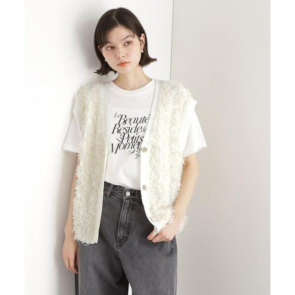 【発売日：2025年07月20日】★この商品はセール価格です★5,940円 → 4,752円(20%off)【カテゴリ】レディース > トップス > ベスト【カラー】アイボリー(004)/ブラック(419)【サイズ】99(FRE...