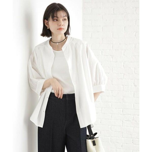 【発売日：2025年07月20日】★この商品はセール価格です★5,940円 → 4,158円(30%off)【カテゴリ】レディース > トップス > シャツ・ブラウス【カラー】オフホワイト(003)/サックスブルー(390)/ア...