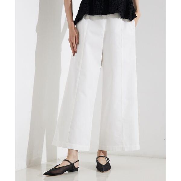 【発売日：2026年02月19日】★この商品はセール価格です★25,300円 → 12,650円(50%off)【カテゴリ】レディース > パンツ【カラー】ホワイト/カーキ【サイズ】36/38【実寸(cm)】サイズ:36,ウエスト:6...