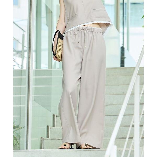 【発売日：2026年02月19日】★この商品はセール価格です★22,000円 → 13,200円(40%off)【カテゴリ】レディース > パンツ【カラー】ベージュ/チャコールグレー【サイズ】36/38/40【実寸(cm)】サイズ:3...