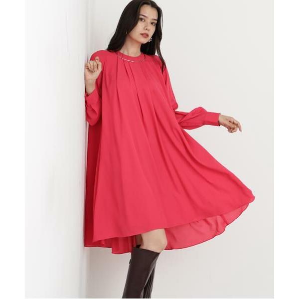 【発売日：2026年02月05日】★この商品はセール価格です★39,600円 → 23,760円(40%off)【カテゴリ】レディース > ワンピース > ミニ丈・ひざ丈ワンピ…【カラー】レッドピンク3/ブラック【サイズ】38/...