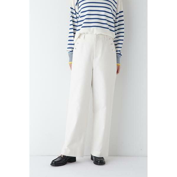 【発売日：2026年05月16日】★この商品はセール価格です★21,450円 → 10,725円(50%off)【カテゴリ】レディース > パンツ【カラー】エクリュ1/ネイビー【サイズ】LL/SS/M/S/L【実寸(cm)】 ウエスト...