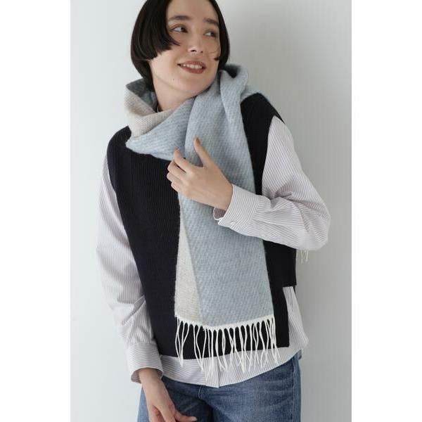 【発売日：2025年12月21日】★この商品はセール価格です★14,300円 → 7,150円(50%off)【カテゴリ】レディース > 服飾雑貨 > マフラー・ショール・…【カラー】ライトブルー×ホワイト/ミントグリーン×ホワ...