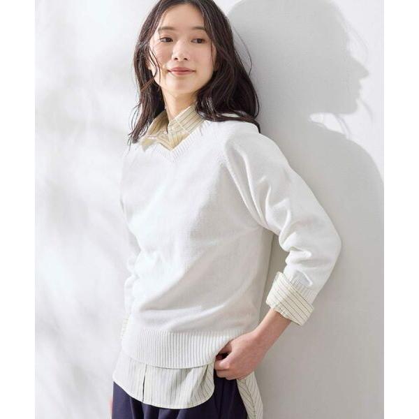 【発売日：2026年01月10日】【カテゴリ】レディース > トップス > ニット・セーター【カラー】ホワイト(002)/ミントグリーン(021)/ネイビー(394)【サイズ】01(S)/02(M)/03(L)【実寸(cm)】●...