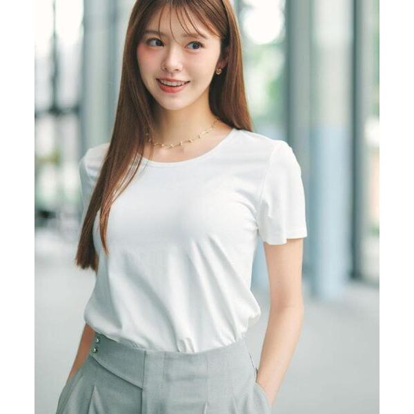 【発売日：2026年03月20日】【カテゴリ】レディース > トップス > Tシャツ【カラー】オフホワイト(003)/ブラック(019)/グレージュ(050)/サックスブルー(890)/ネイビー(894)/オフホワイト(303)...