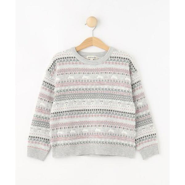 【発売日：2026年01月23日】★この商品はセール価格です★3,989円 → 2,791円(30%off)【カテゴリ】キッズ > トップス > ニット・セーター【カラー】ライトグレー(411)/オレンジ(467)【サイズ】10...