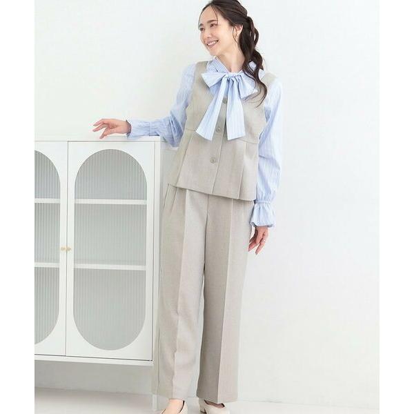 【発売日：2026年04月17日】★この商品はセール価格です★6,989円 → 5,591円(20%off)【カテゴリ】レディース > スーツ > セットアップ【カラー】ライトグレー(011)/ブラック(019)/ブラウン(04...