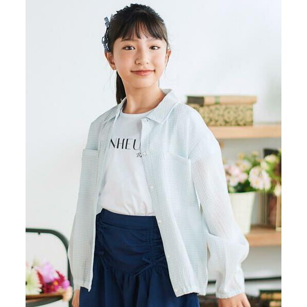 【発売日：2026年03月07日】★この商品はセール価格です★12,100円 → 9,680円(20%off)【カテゴリ】キッズ > トップス > シャツ・ブラウス【カラー】ホワイト/ブルー【サイズ】100cm/110cm/12...