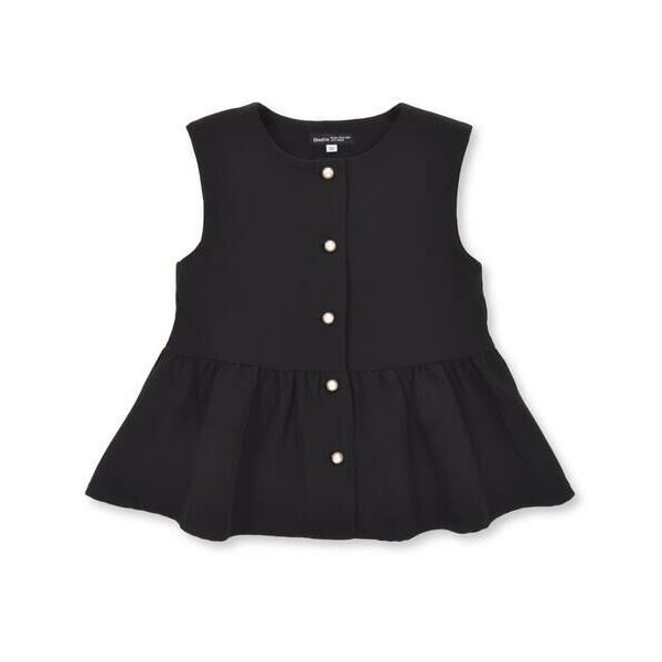 【発売日：2024年12月06日】【カテゴリ】キッズ > トップス > ベスト【カラー】ブラック/ベージュ【サイズ】110cm/120cm/130cm【実寸(cm)】110cm:身幅33.5 着丈43.5 肩幅30120cm:身...