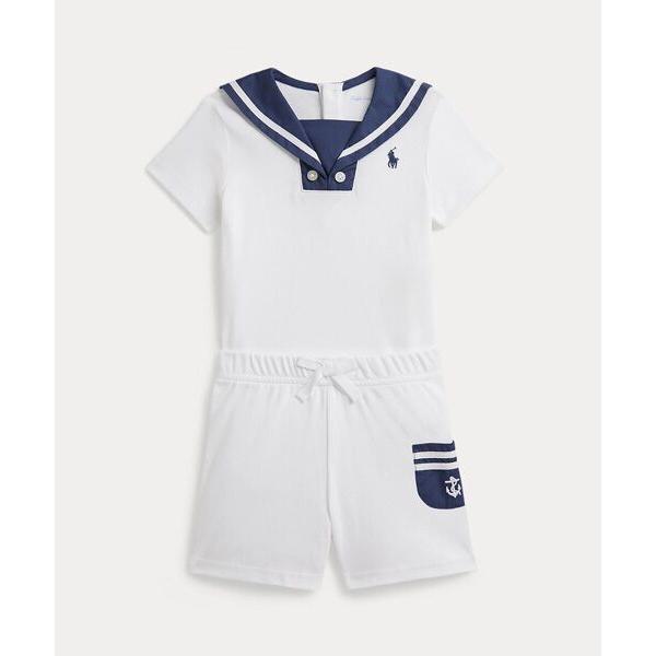 【発売日：2026年02月19日】【カテゴリ】キッズ > マタニティ・ベビー・… > ベビー・キッズウエア【カラー】100ホワイト【サイズ】12M/18M/24M【実寸(cm)】トップス 着丈 身幅 肩幅 袖丈 - -12M 3...