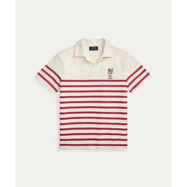 【発売日：2026年05月07日】【カテゴリ】キッズ > トップス > ポロシャツ【カラー】610レッド【サイズ】S/M/L【実寸(cm)】 着丈 身幅 肩幅 袖丈S 53.0 38.0 35.5 15.5M 56.5 41.0...
