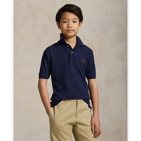 【発売日：2026年03月17日】【カテゴリ】キッズ > トップス > ポロシャツ【カラー】410ネイビー【サイズ】S/M/L/XL【実寸(cm)】 着丈 身幅 肩幅 袖丈S 56.0 38.5 35.5 17.5M 59.0 ...
