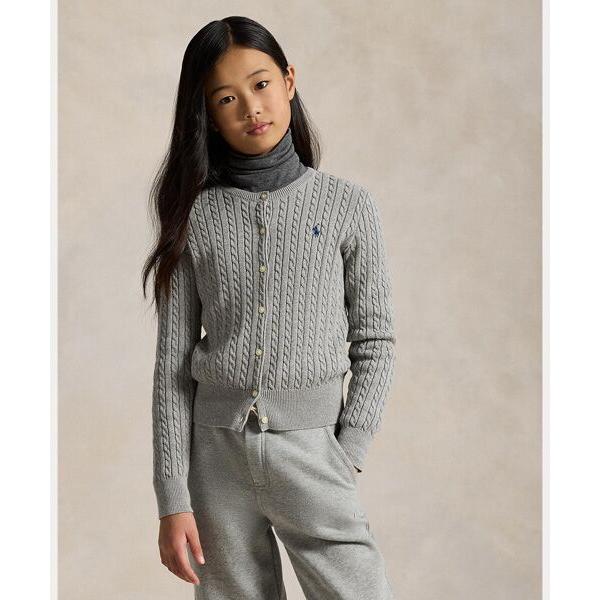 【発売日：2026年03月17日】【カテゴリ】キッズ > トップス > カーディガン・ボレロ【カラー】020グレー【サイズ】S/M/L【実寸(cm)】 着丈 身幅 肩幅 袖丈S 40.0 35.0 28.0 46.0M 44.0...