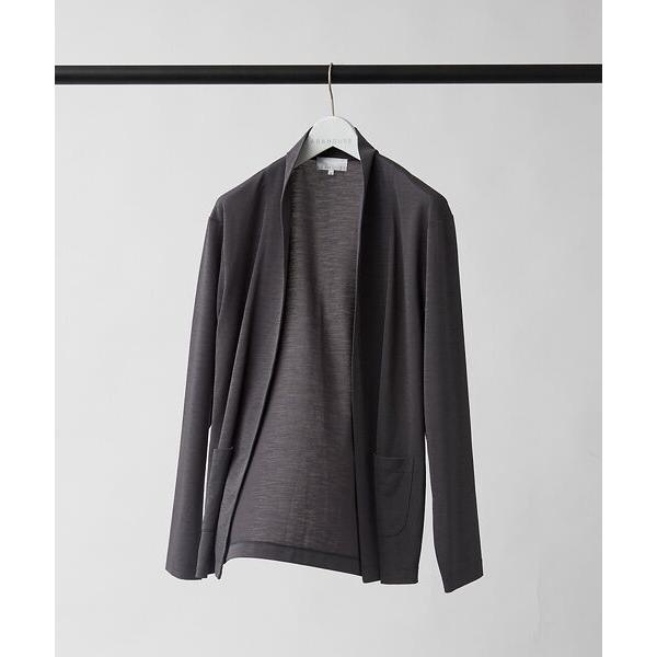 ABAHOUSE（アバハウス） 鹿の子 ストレッチ ボタンレス カーディガン