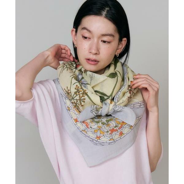 【発売日：2026年03月28日】【カテゴリ】レディース > 服飾雑貨 > マフラー・ショール・…【カラー】グレー1【サイズ】40【実寸(cm)】40：縦:120cm、横:120cm【素材】コットン70% シルク30%【製造国】...