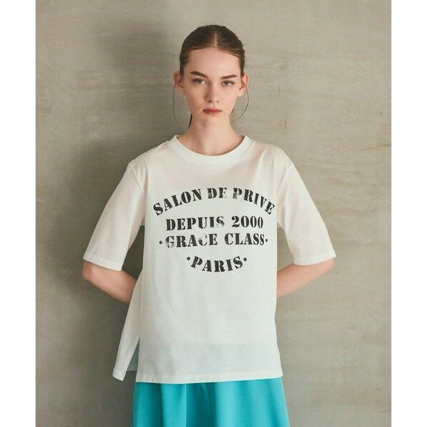 【発売日：2026年02月17日】【カテゴリ】レディース > トップス > カットソー【カラー】ホワイト/ブラック【サイズ】36【実寸(cm)】36:着丈61.2 身幅51.5 肩幅45.0 そで丈26.2【素材】綿 100%【...