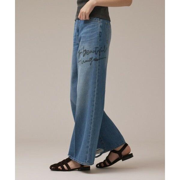 【発売日：2025年07月25日】【カテゴリ】レディース > パンツ > デニムパンツ【カラー】ブルー【サイズ】36/38【実寸(cm)】36:ウエスト71.0 ヒップ93.0 股上33.0 股下74.0 もも周り61.0 すそ...