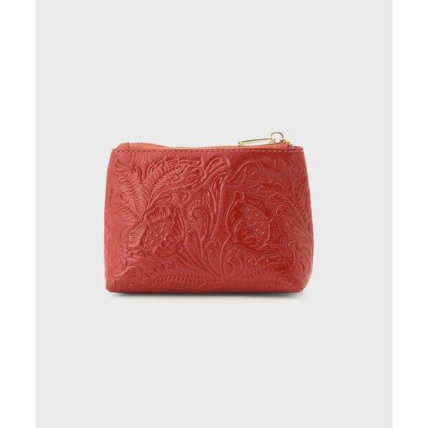 【発売日：2025年03月29日】【カテゴリ】レディース > 服飾小物 > ポーチ【カラー】レッド/ブラック/エクリュ【サイズ】F【実寸(cm)】F:幅13.8 高さ10.0 マチ4.5【素材】牛革【製造国】-【基本情報】042...