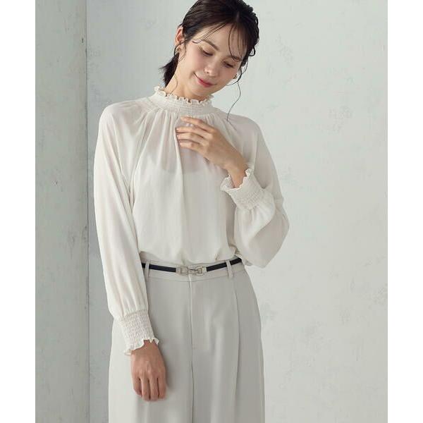 【発売日：2026年03月13日】★この商品はセール価格です★6,899円 → 6,208円(10%off)【カテゴリ】レディース > トップス > シャツ・ブラウス【カラー】オフホワイト/ブラック/サックス【サイズ】L/M/S...
