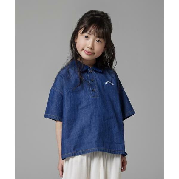 【発売日：2025年07月04日】★この商品はセール価格です★3,899円 → 2,729円(30%off)【カテゴリ】キッズ > トップス > ポロシャツ【カラー】インディゴ/ブリーチ【サイズ】100cm/110cm/120c...