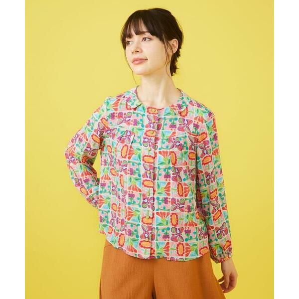 【発売日：2026年02月27日】★この商品はセール価格です★24,200円 → 9,680円(60%off)【カテゴリ】レディース > トップス > シャツ・ブラウス【カラー】パープル【サイズ】M【実寸(cm)】M着丈57.5...