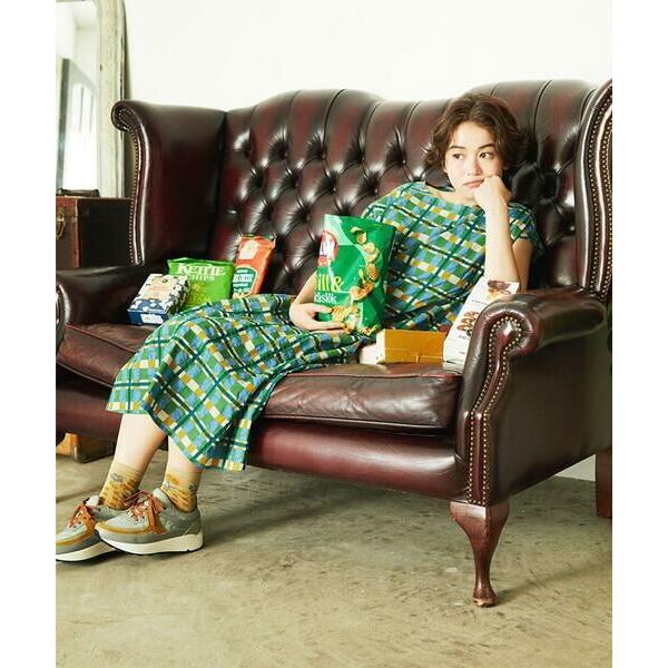 Jocomomola（ホコモモラ） Laberinto リップルチェックワンピース