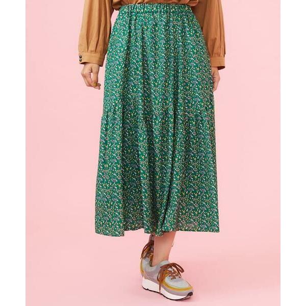 【発売日：2025年07月15日】★この商品はセール価格です★24,200円 → 12,100円(50%off)【カテゴリ】レディース > スカート > ロング・マキシ丈スカ…【カラー】グリーン/テラコッタ【サイズ】M【実寸(c...