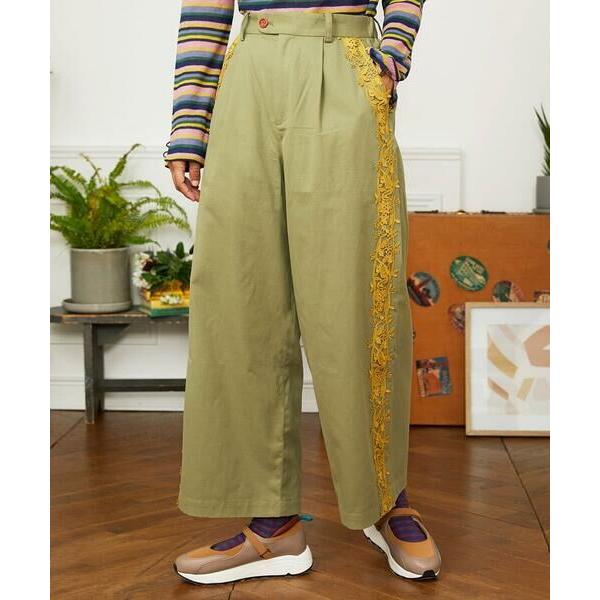 【発売日：2026年02月26日】★この商品はセール価格です★24,200円 → 12,100円(50%off)【カテゴリ】レディース > パンツ > その他パンツ【カラー】グリーン/ダークグレー【サイズ】S/M/L【実寸(cm...