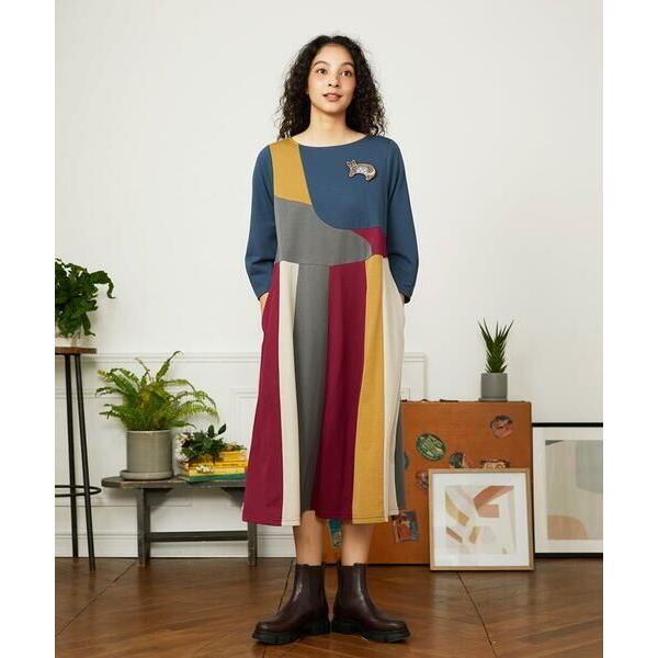 【発売日：2026年02月26日】★この商品はセール価格です★33,000円 → 16,500円(50%off)【カテゴリ】レディース > ワンピース > ロング・マキシ丈ワン…【カラー】グリーン/ブルー【サイズ】M【実寸(cm...