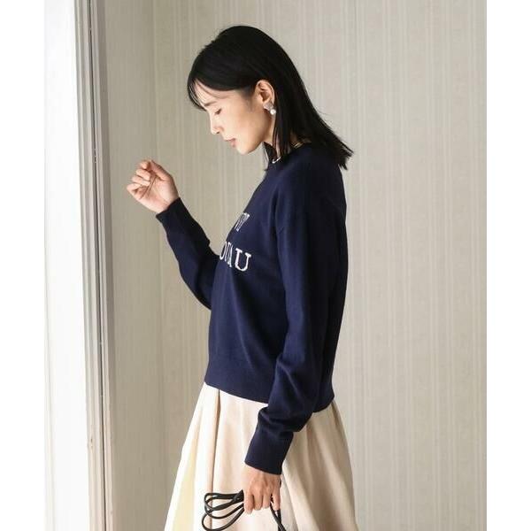 【発売日：2025年09月26日】【カテゴリ】レディース > トップス > ニット・セーター【カラー】ネイビー/グレー【サイズ】M【実寸(cm)】M着丈53 肩幅50 バスト108 そで丈52【素材】本体部分 ナイロン 50% ...