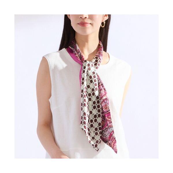 【発売日：2026年03月04日】【カテゴリ】レディース > 服飾雑貨 > バンダナ・スカーフ【カラー】ピンク/ブルー【サイズ】F【実寸(cm)】サイズ:F,　:13×140【素材】絹:100 【製造国】-【基本情報】50163...