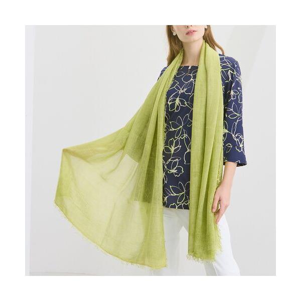 【発売日：2026年03月04日】【カテゴリ】レディース > 服飾雑貨 > マフラー・ショール・…【カラー】グリーン/ブルー【サイズ】F【実寸(cm)】サイズ:F,　:70×200【素材】植物繊維（竹）:65 レーヨン:35 【...